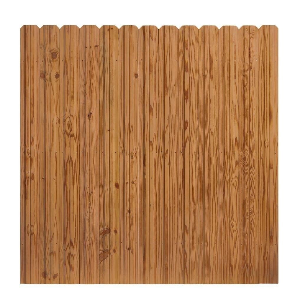 FSC Yard 8 Ft High Cedar Wood Fence Panel Outdoor Cedar Border Fence