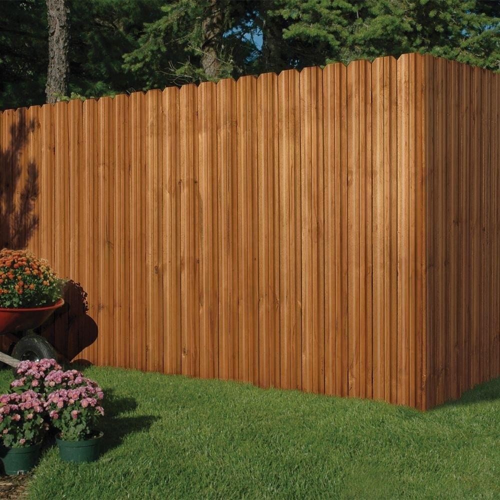FSC Yard 8 Ft High Cedar Wood Fence Panel Outdoor Cedar Border Fence