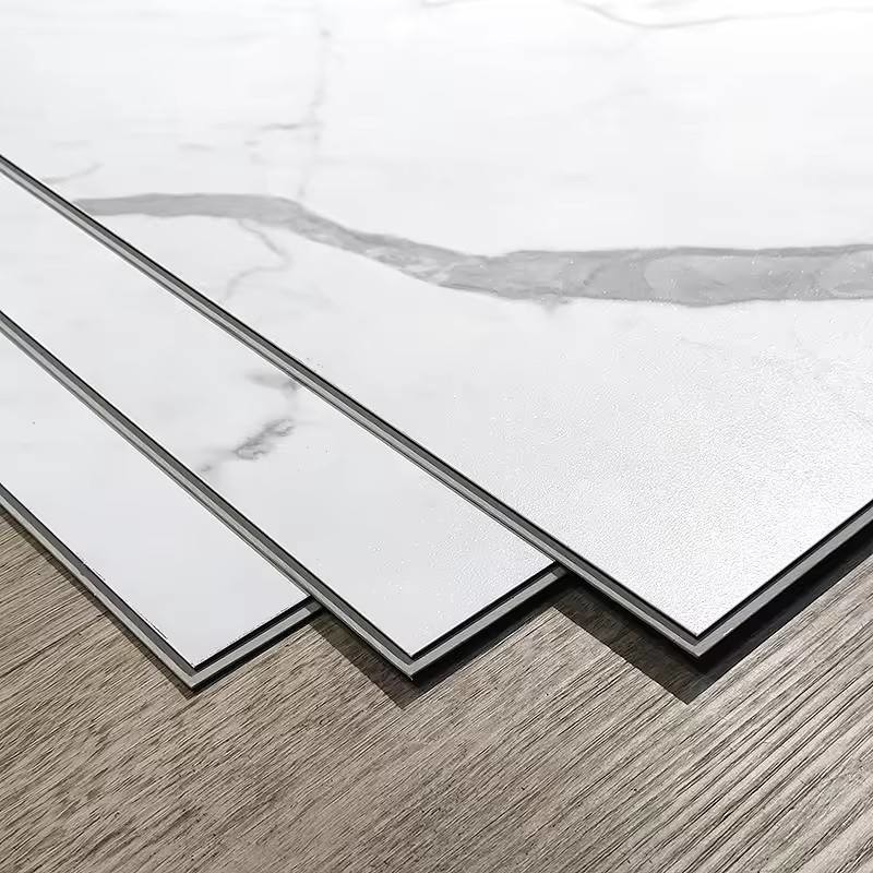 Nội thất chống nước PVC SPC gỗ đá cẩm thạch Bảng tường Click Vinyl Bọc ...