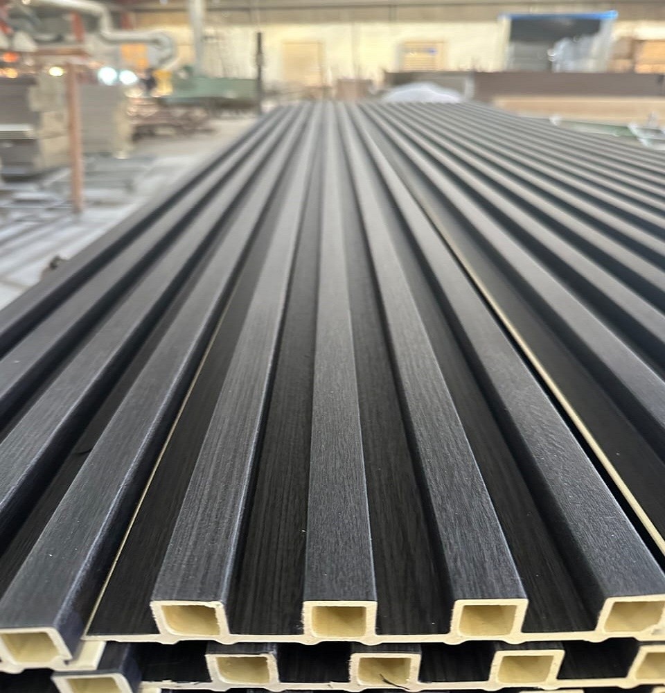 Wood plastic composite interior wpc wall panel fluted wall panel modern ...