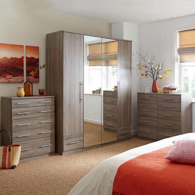 Home Wood Panel Furniture Adjustable Convertible Storage Wardrobe Cabinet